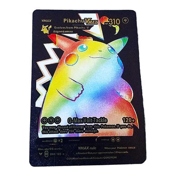 Nintendo | Other | Collectors Pikachu Vmax 3hp Black Gold Pokemon Card ...
